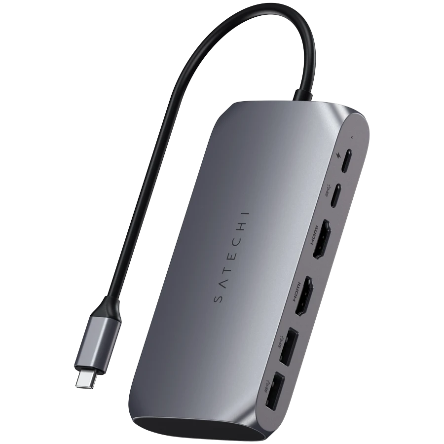 Мультимедійний адаптер SATECHI USB-C Multimedia Adapter M1 – Space Gray ...