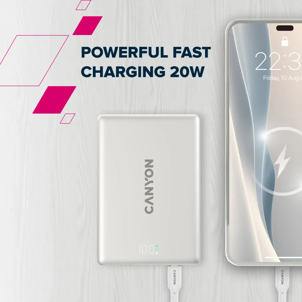 Magnetic Wireless Power Bank OnPower 500 - CANYON