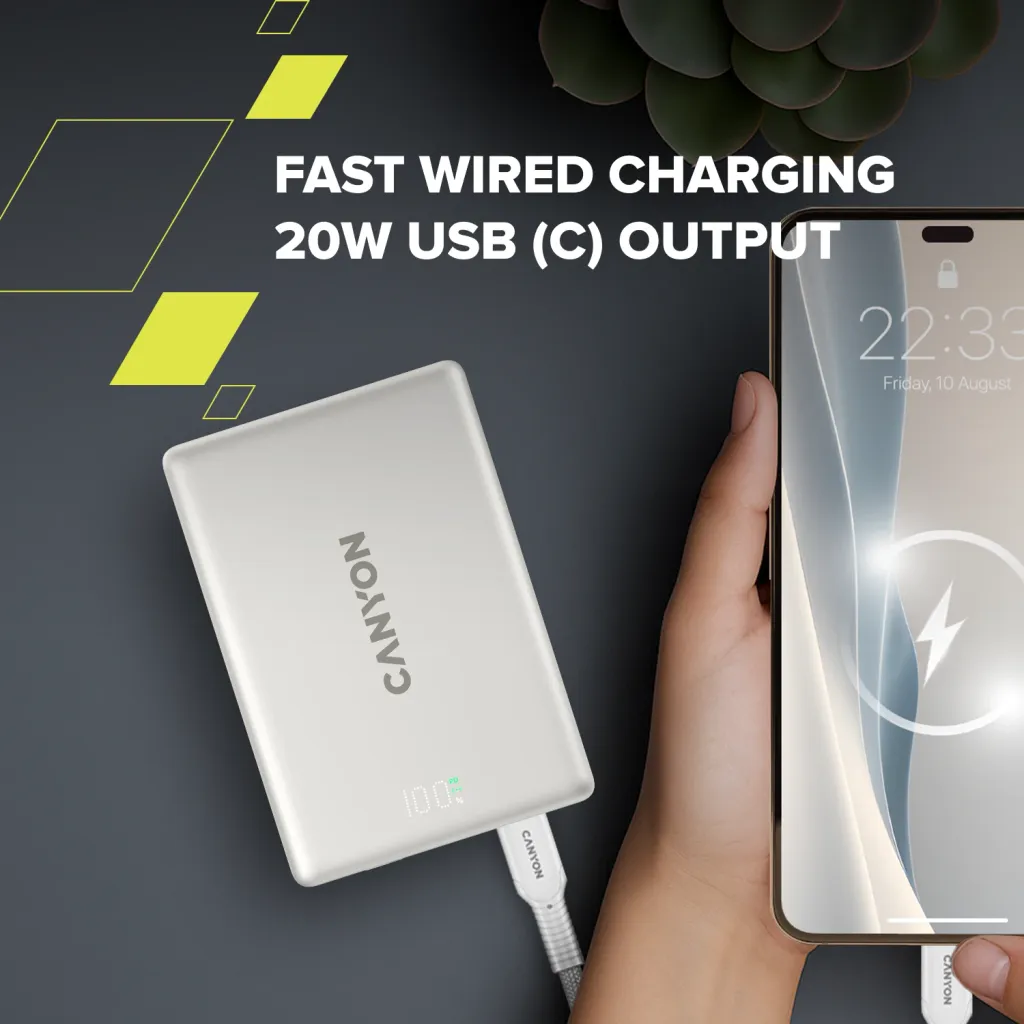 Magnetic Wireless Power Bank OnPower 511 - CANYON