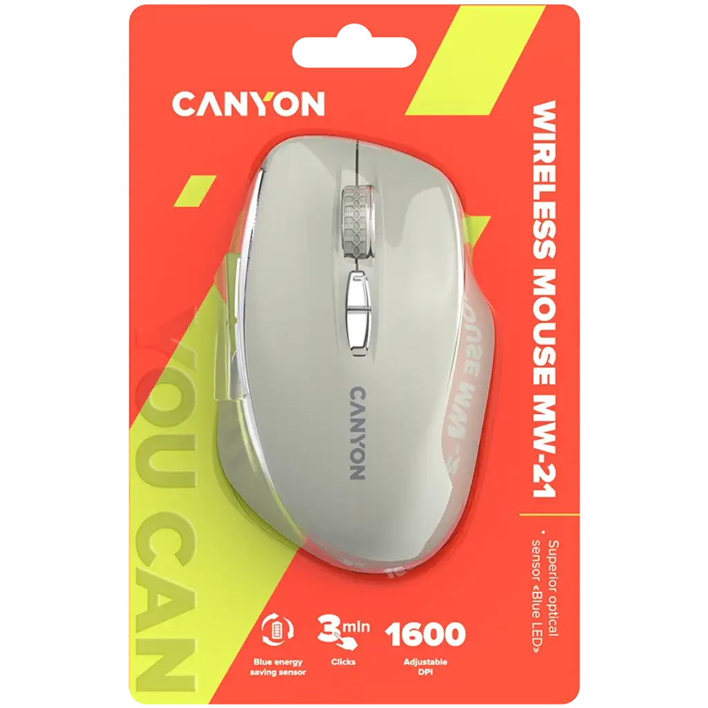 Wireless Optical Mouse With “Blue LED” Sensor MW-21 - Canyon