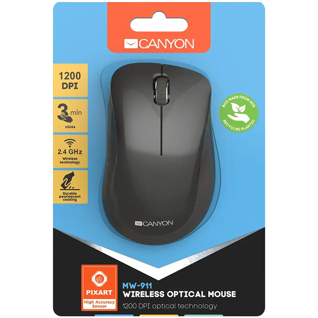 Wireless Optical Mouse With Pixart Sensor MW-911