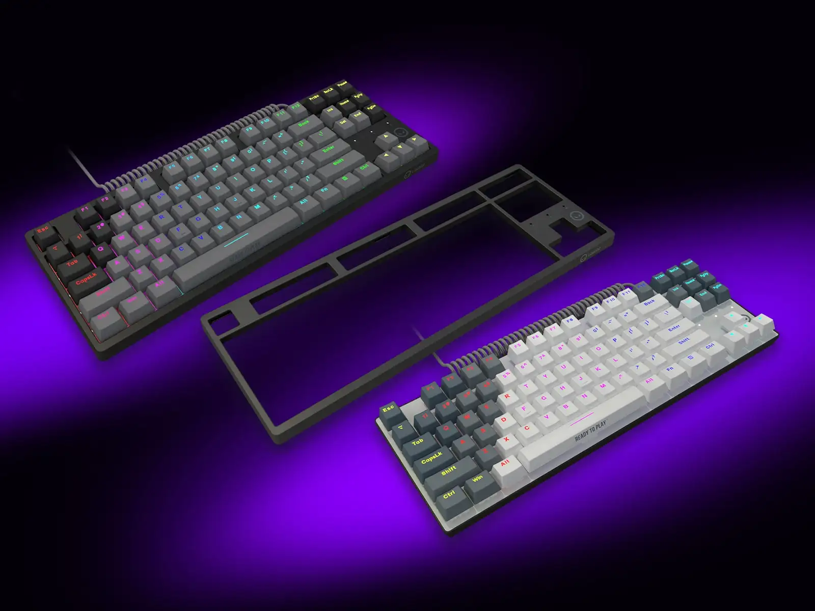 Azar 514 TKL gaming keyboard white on the official site | LORGAR