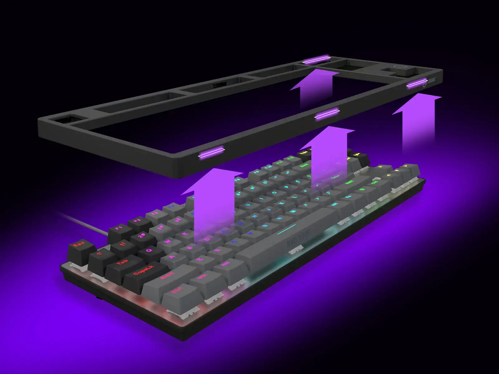 Advanced Azar 514 TKL gaming keyboard white on the official site | LORGAR