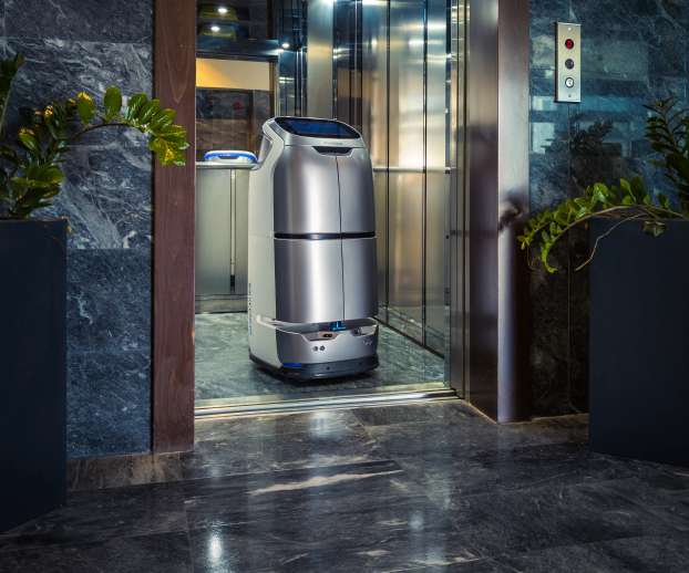 Robotic delivery for hotel rooms
