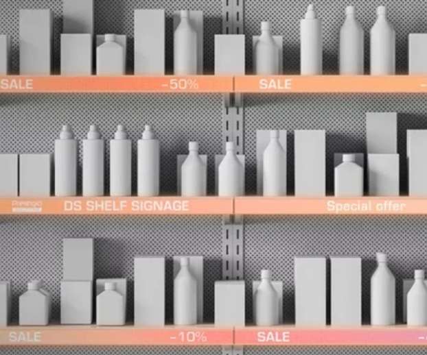 Digital signage solution to increase sales from the shelves