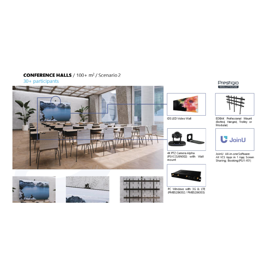 CONFERENCE HALLS WITH LED VIDEO WALL | Prestigio solutions