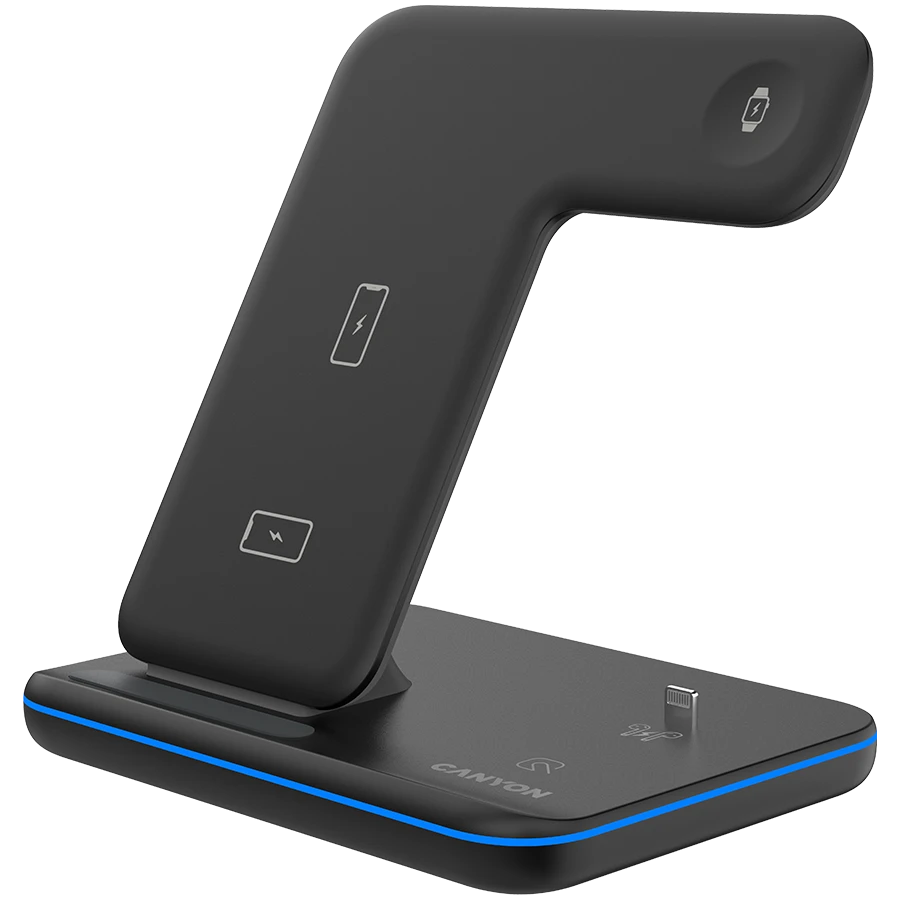 CANYON WS-302 Wireless Charger, 15 W, Black