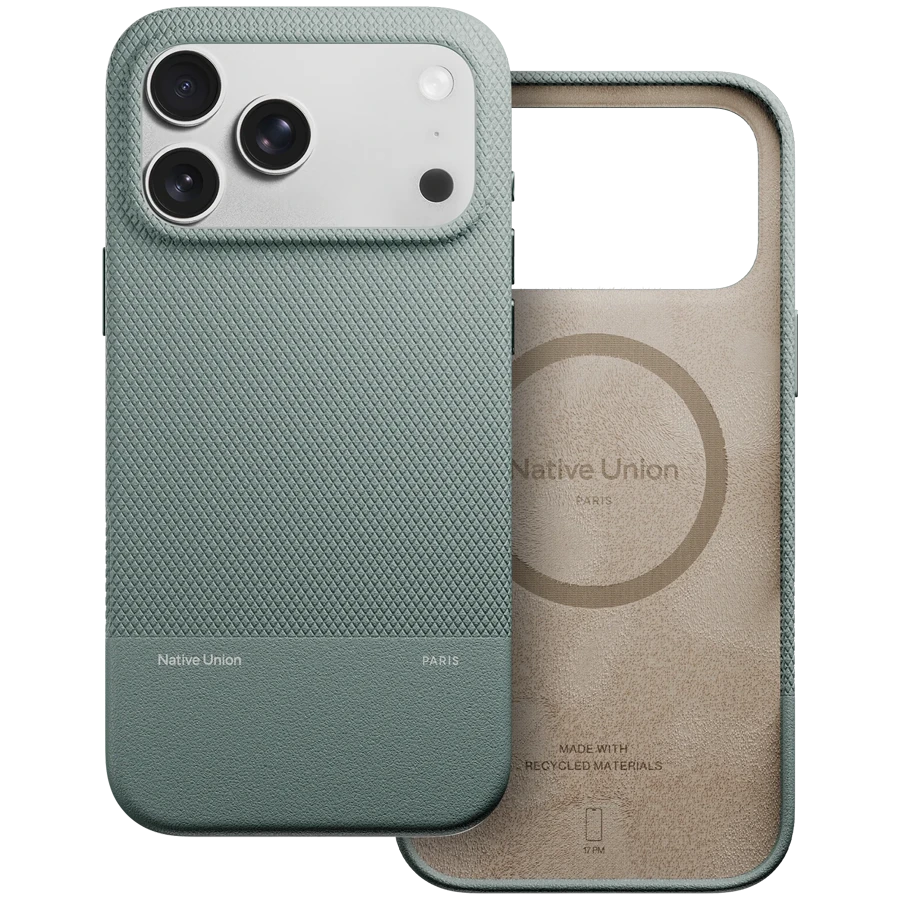 NATIVE UNION Case (RE)Classic თან MagSafe Slate Green for iPhone 17 Pro ...