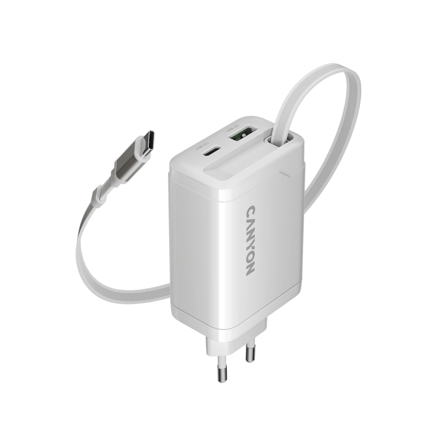 Power Adapter CANYON OnCharge 65RC 3*USB/USB-C 1*USB Type-A, 1*USB Type ...