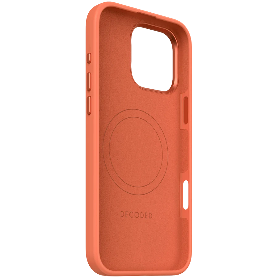 DECODED Case Silicone Case თან MagSafe Sand Stone Pink for iPhone 16 ...