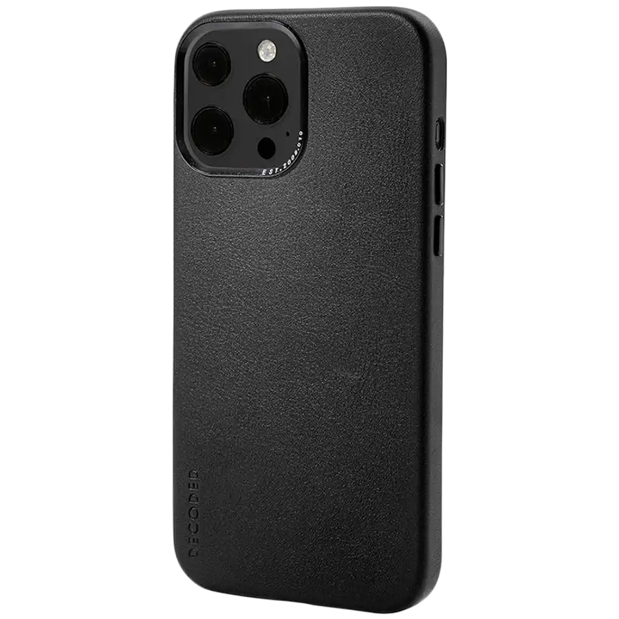 DECODED Case Leather Case with MagSafe, Black for iPhone 13 Pro Max ...