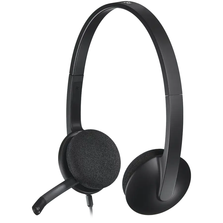 Headset LOGITECH A-00044 with Microphone, Black - buy in Cyprus